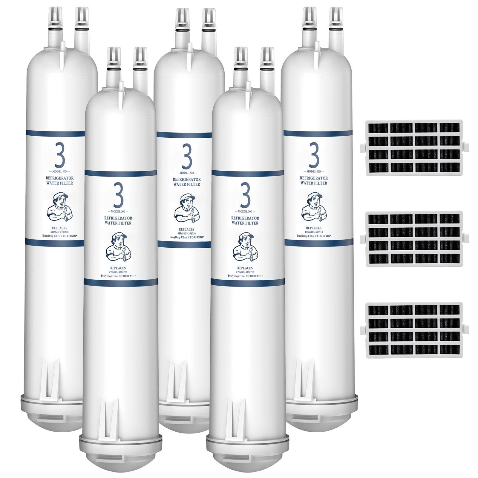 EDR3RXD1 4396841 9083 Compatible Refrigerator Water Filter 4396710 wit ...