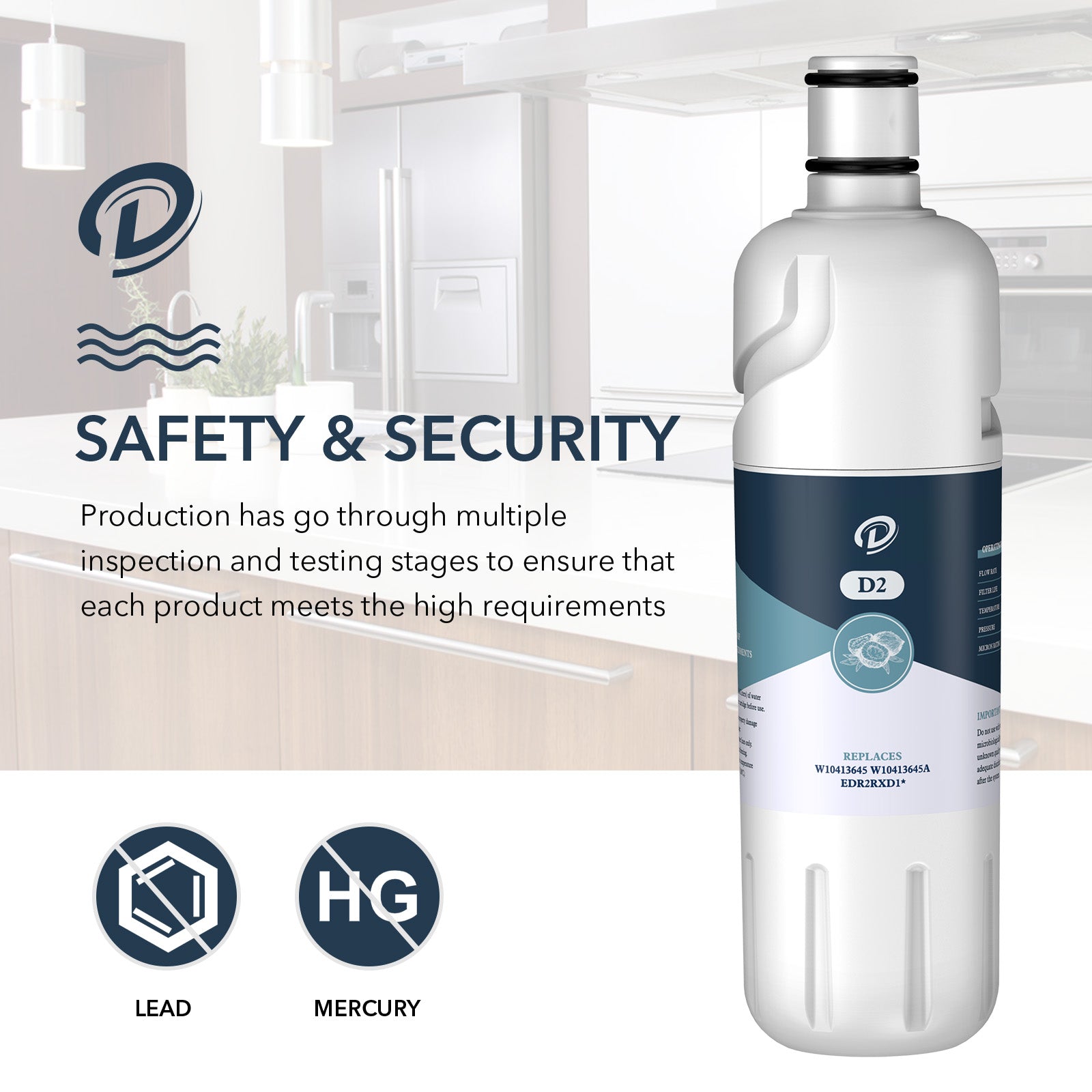 3pk W10413645A Refrigerator Water Filter by DFilters – D Filters